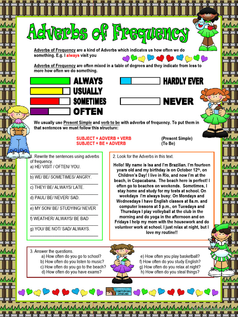 Adverbs of Frequency | PDF