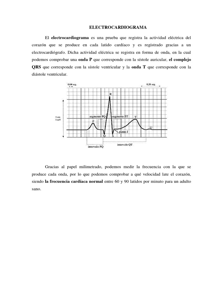 Guía del Electrocardiograma y su Uso | PDF