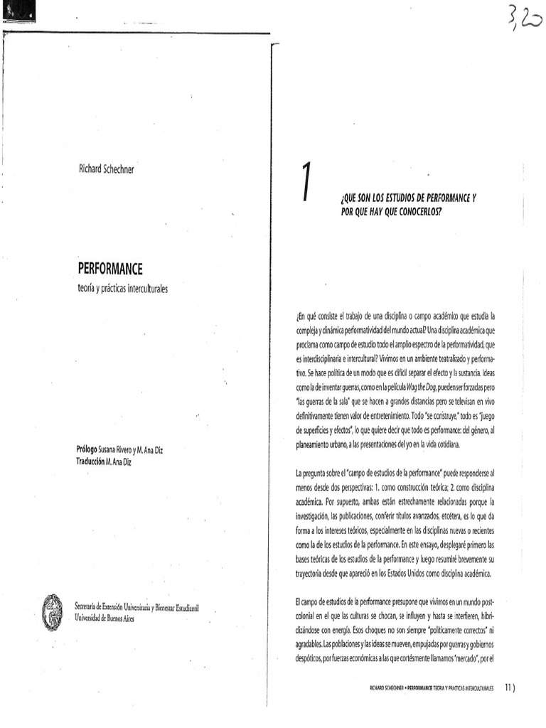 05 Performance, Teoria y Practica-R. Schechner - Rotated | PDF