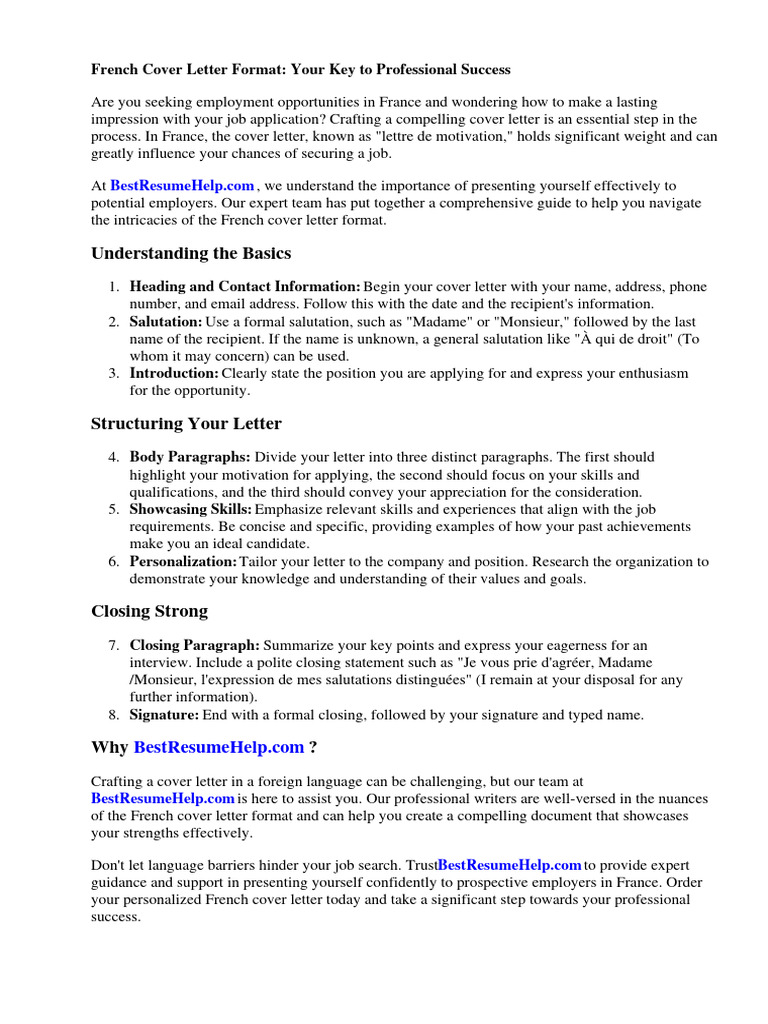 French Cover Letter Format | PDF | Iwo Jima