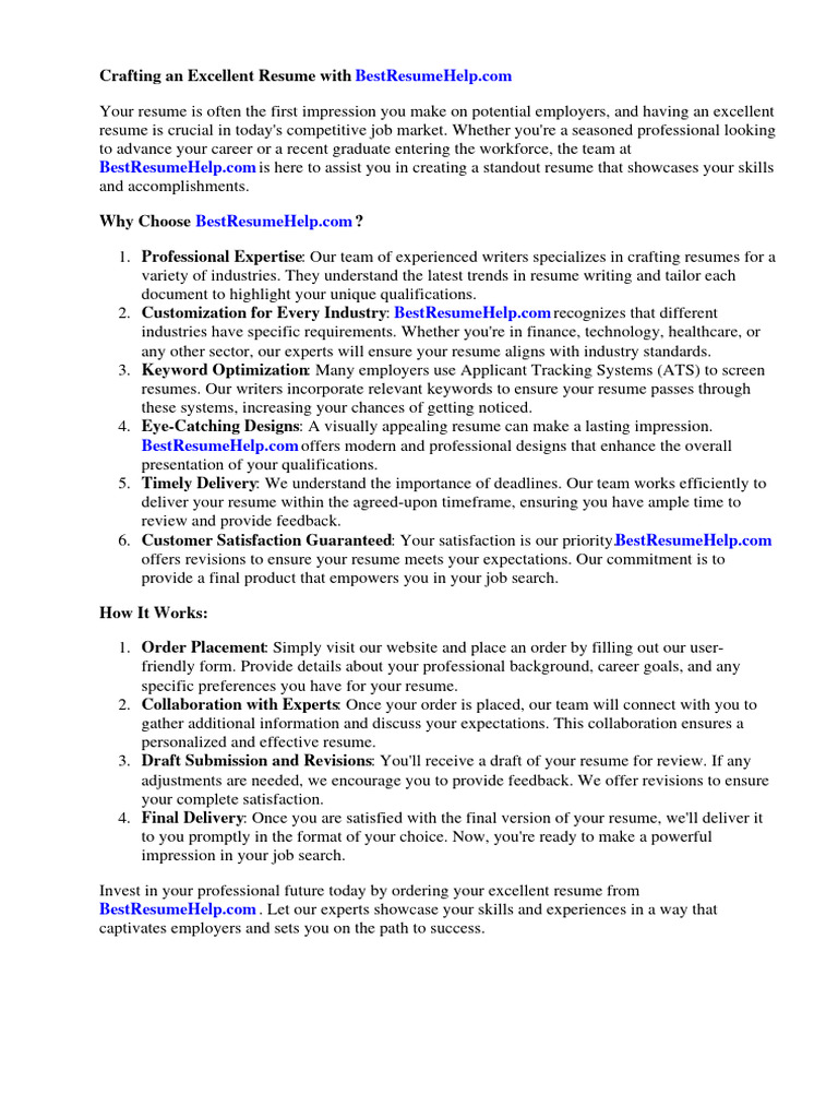 Excellent Resume | Download Free PDF | Résumé | Recruitment