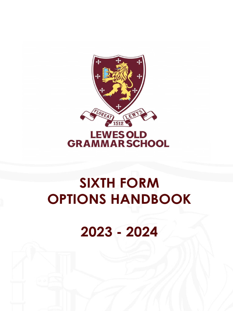 Sixth Form Options Handbook 2023-2024 | PDF | Science | Gce Advanced ...