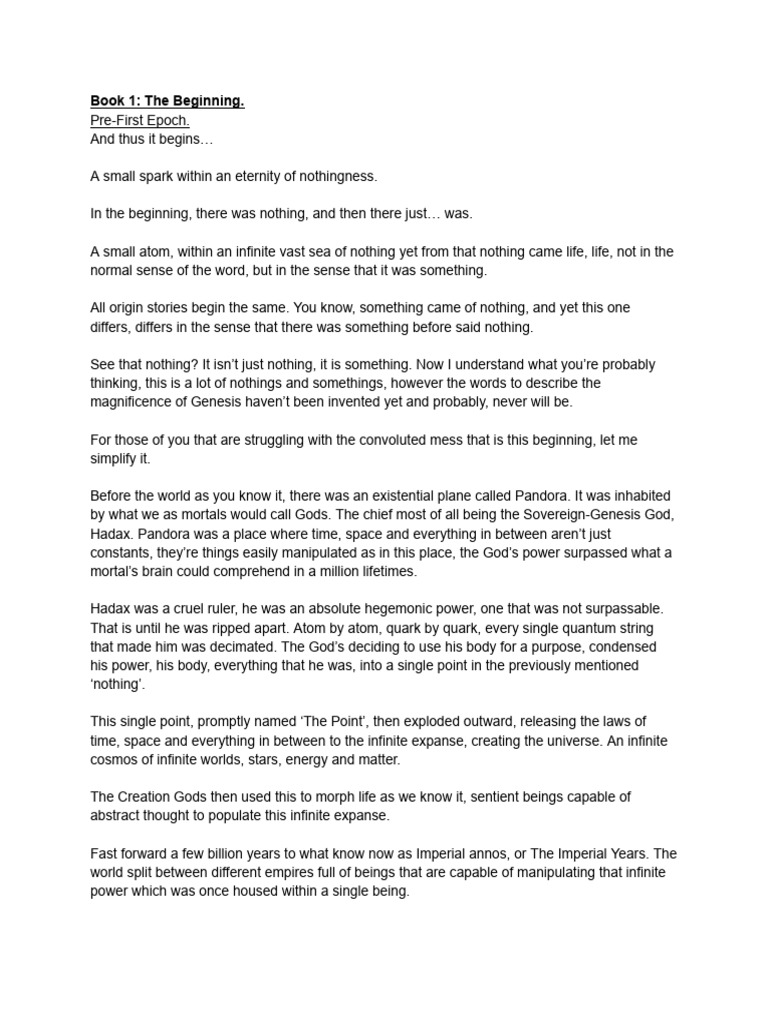 The Beginning | PDF | Philosophy