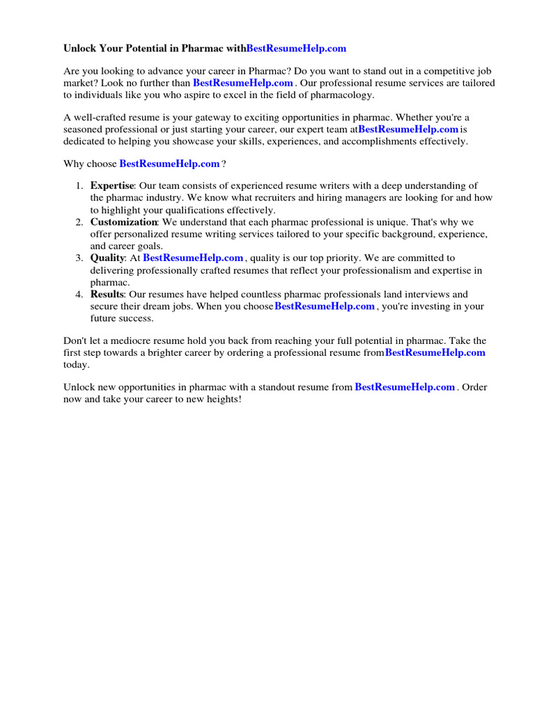 Pharmacy Technician Cover Letter | PDF | Pharmacy | Pharmacist