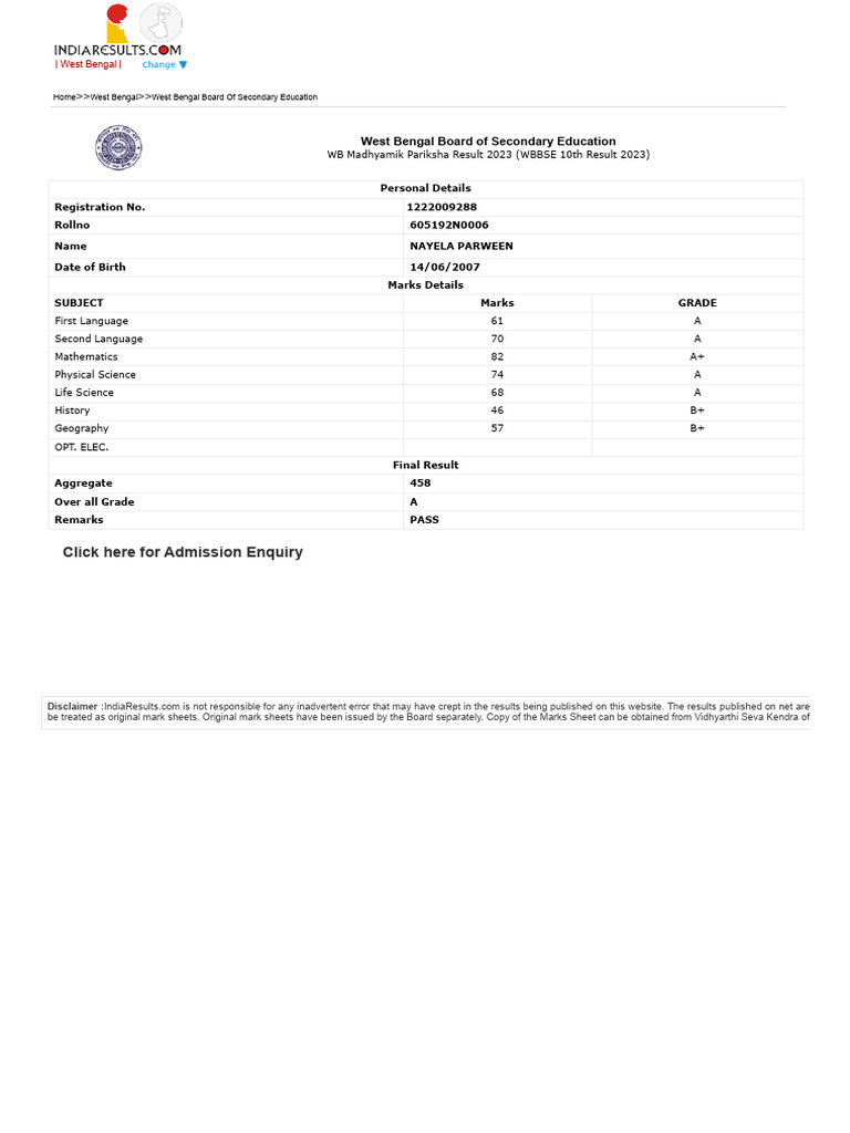 NAYELA | PDF | Qualifications | Student Assessment And Evaluation
