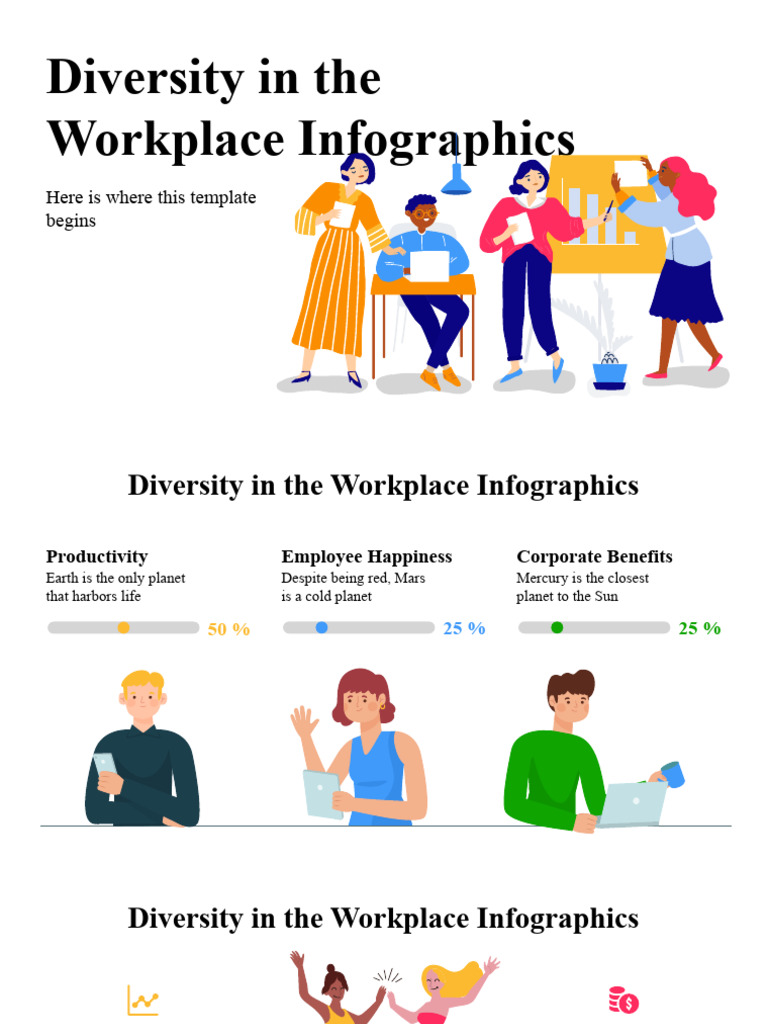 Diversity in The Workplace Infographics by Slidesgo | PDF | Planets | Planets In Astrology