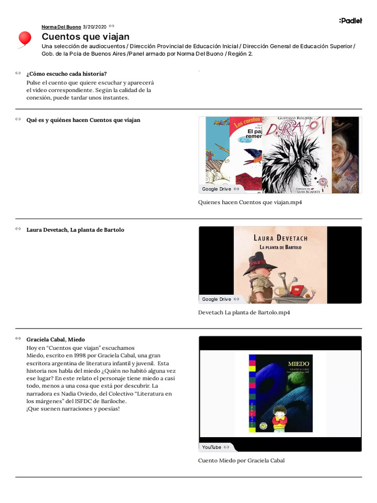 Cuentos Que Viajan Pdf Narración Cuentos