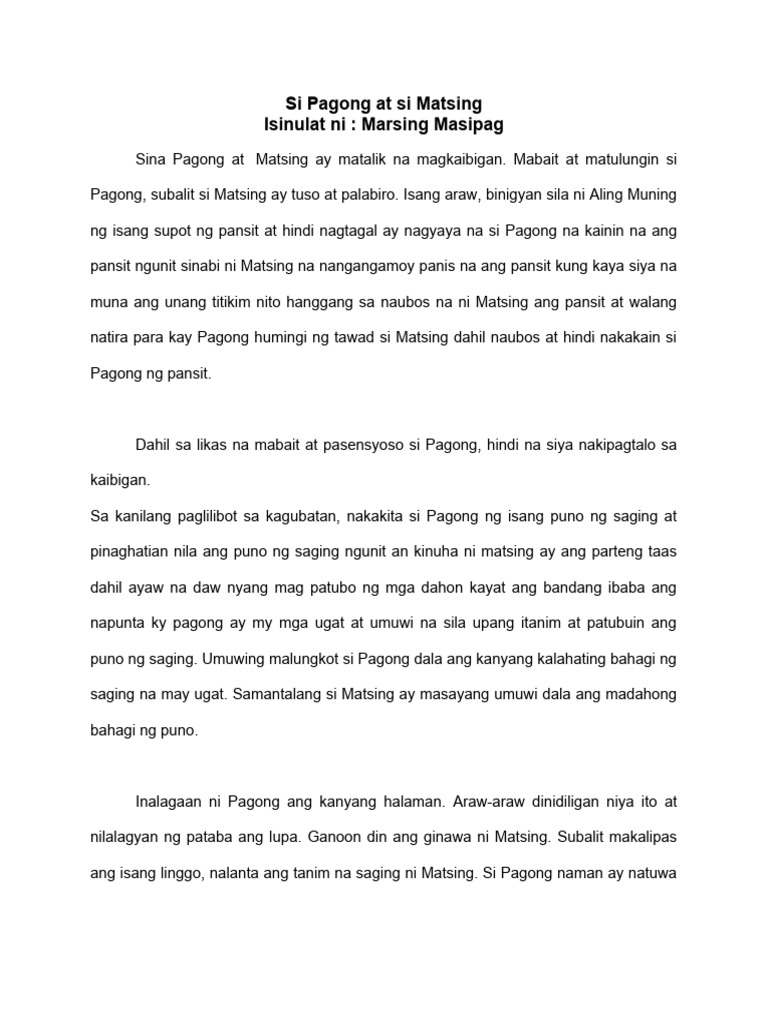 10 Tagalog Short Story | PDF