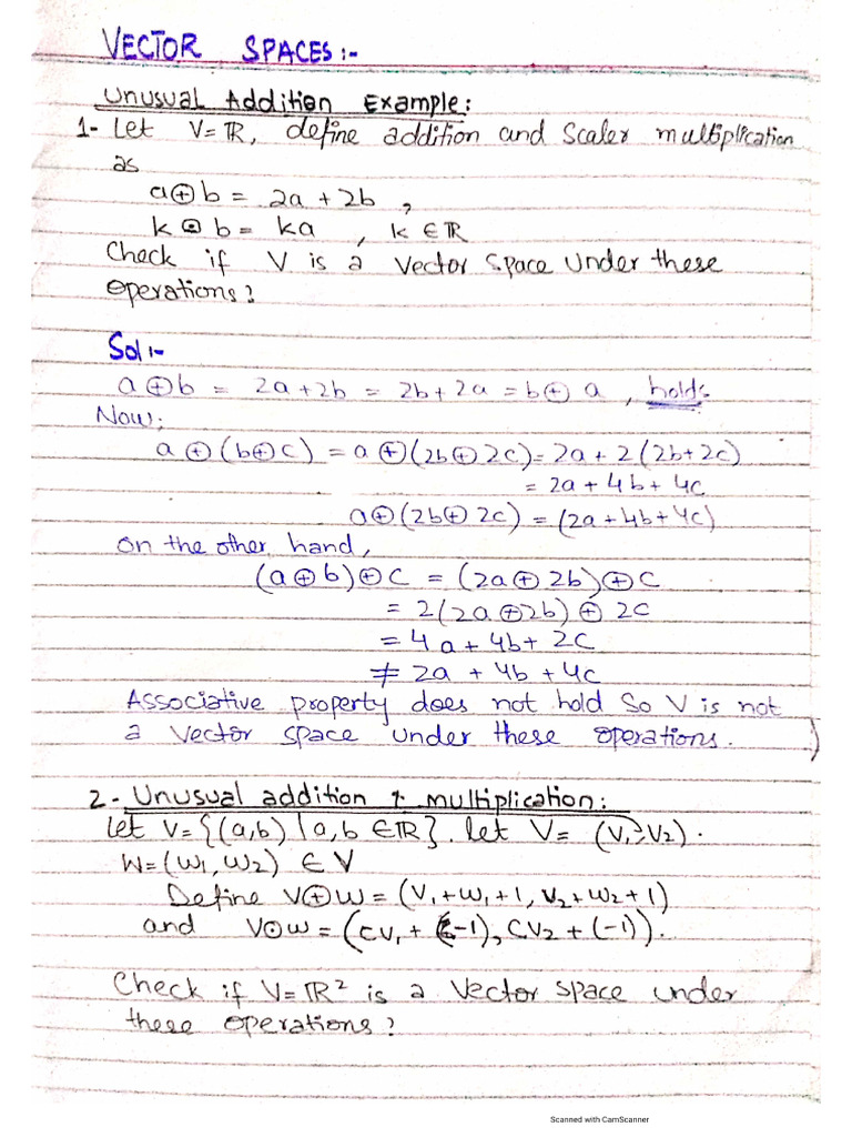 Vector Spaces and LU Factorization | PDF