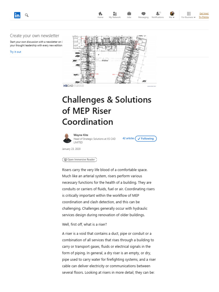 (25) Challenges & Solutions of MEP Riser Coordination _ LinkedIn | PDF ...
