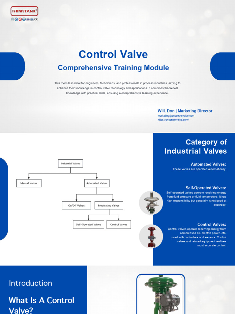 Training-Module-THINKTANKcontrol-valve-pdf | PDF | Valve | Actuator