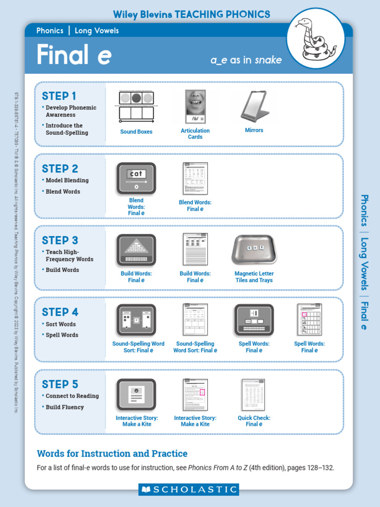 WileyBlevins Phonics | PDF | Phonics | Written Communication