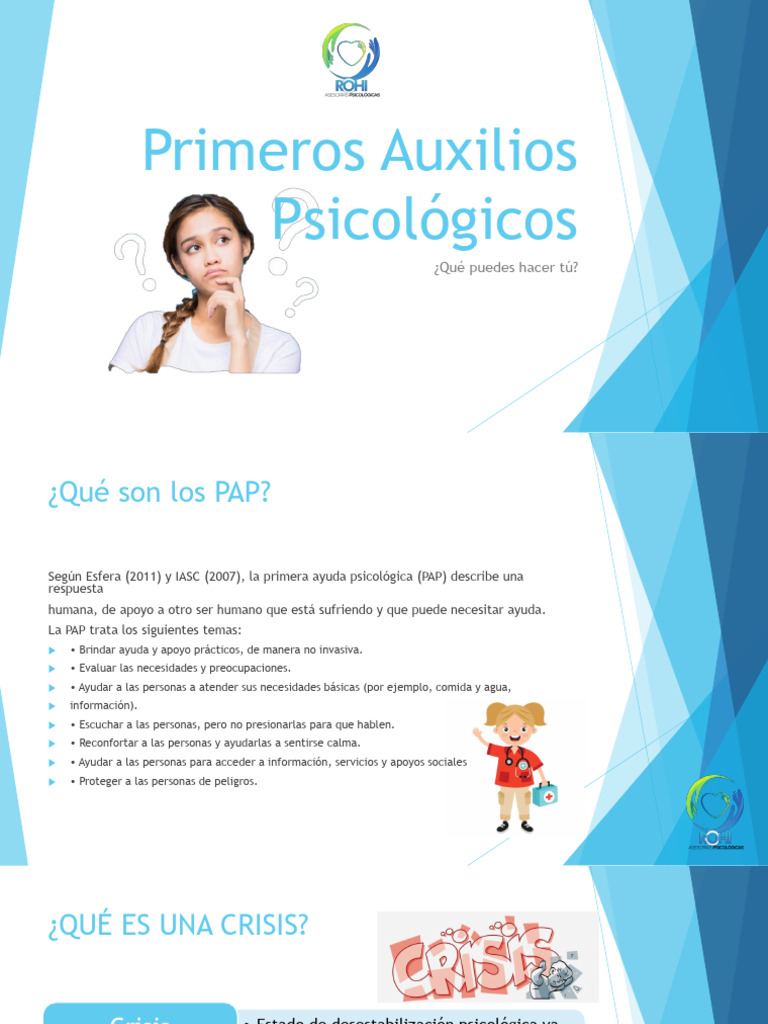 Primeros Auxilios Psicológicos | PDF | Las emociones | Sicología