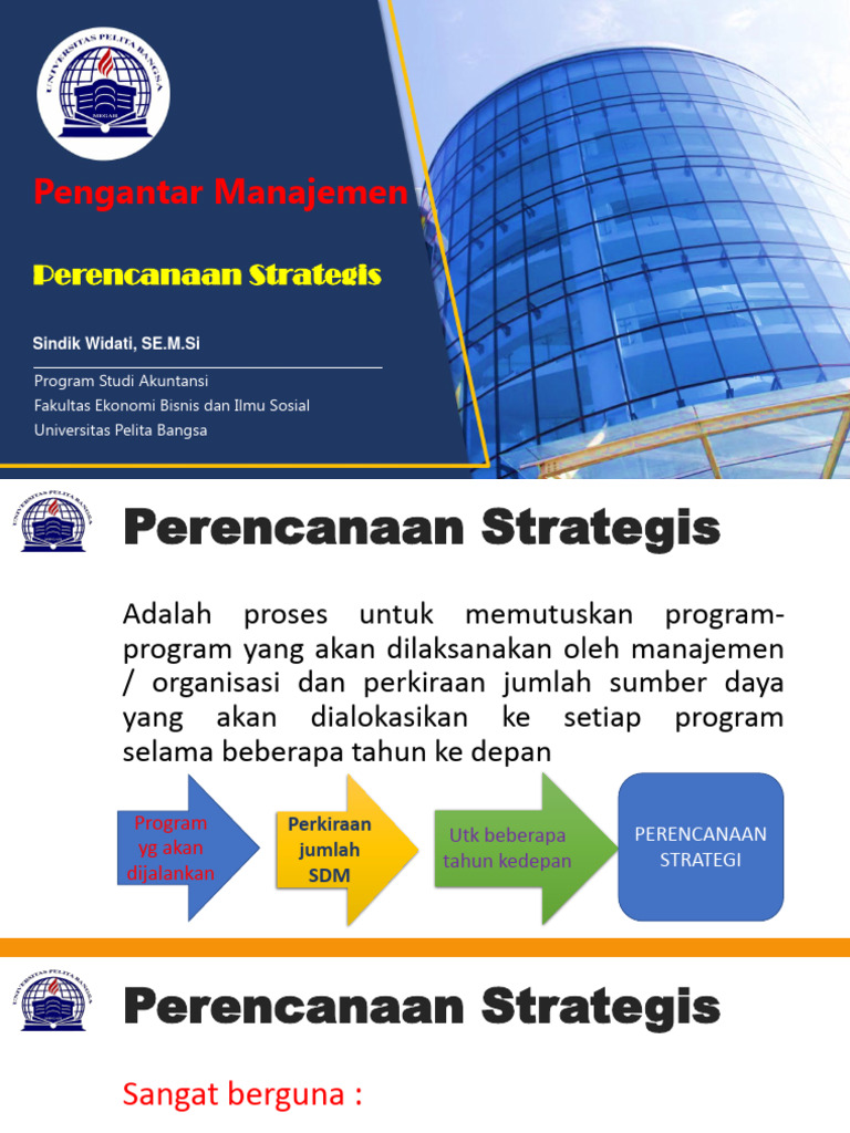 03 Perencanaan Strategis - UPB | PDF