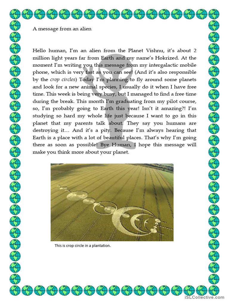 Alien Message from Hokrized | PDF | Language Arts & Discipline