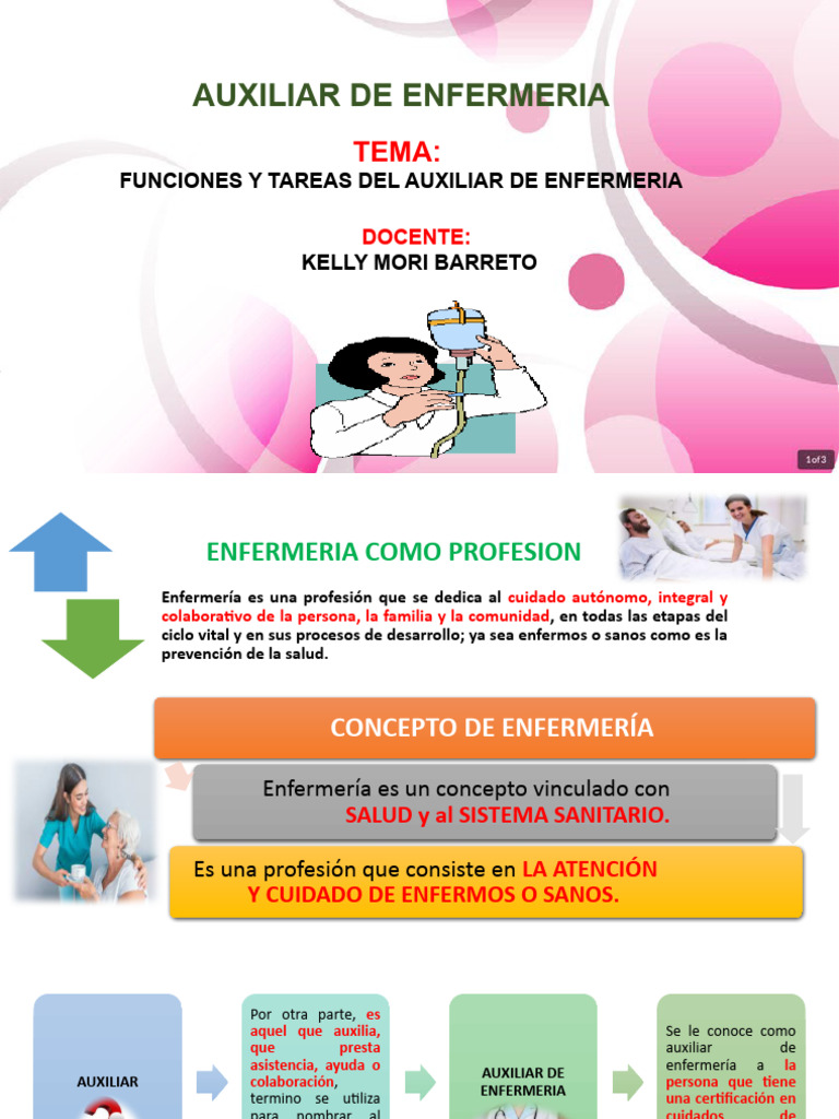 Tareas y Funciones Del Auxiliar de Enfermeria | PDF | Enfermería ...