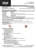 MSDS-Windex Glass Cleaner - 131017 | PDF | Dangerous Goods | Safety