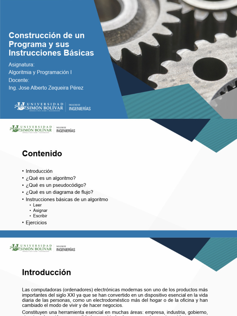 02 - Construcción de Un Programa y Sus Instrucciones Basicas | PDF | Algoritmos | Programa de ...