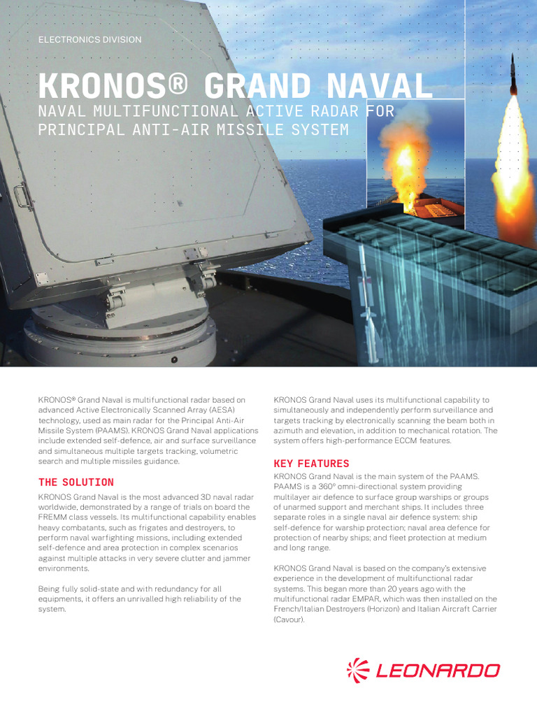 Kronos Grand Naval | PDF | Radar | Military Technology