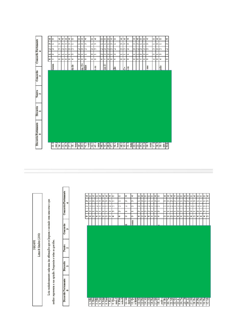 NEO-FFI_cotação | PDF