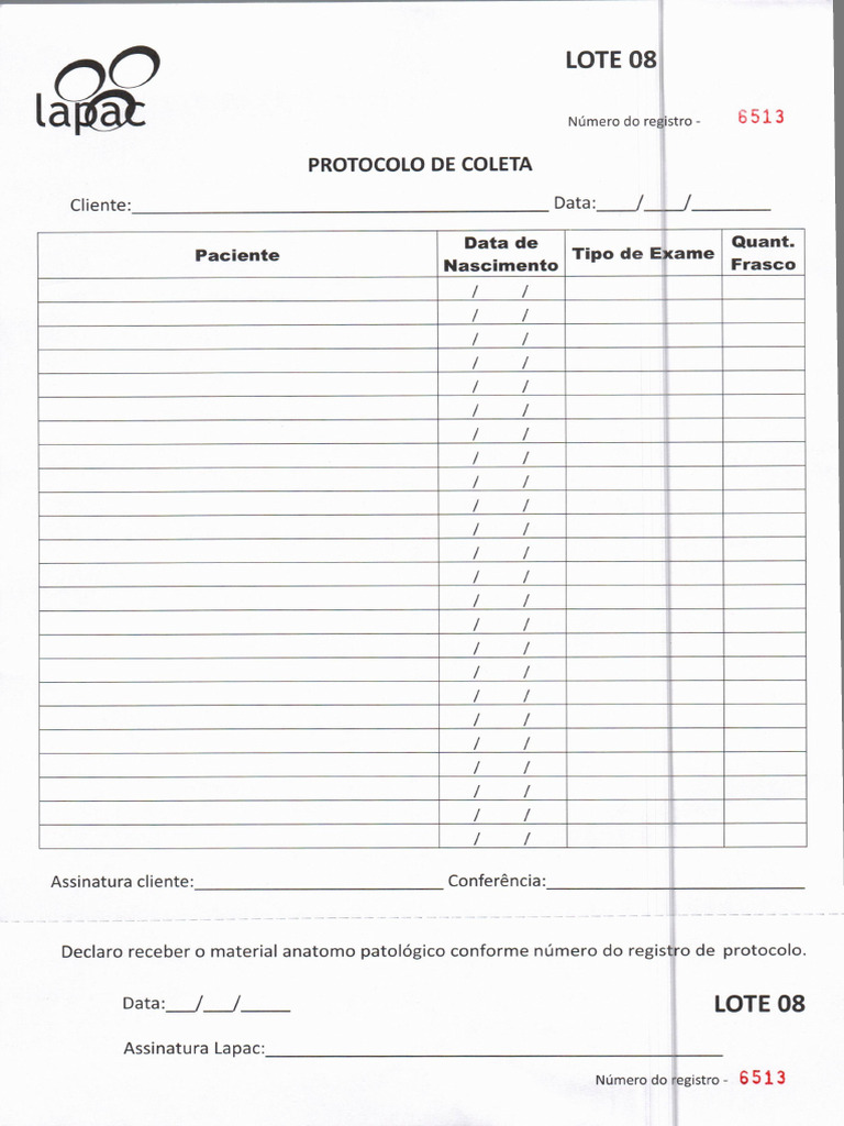 Protocolo de Coleta | PDF