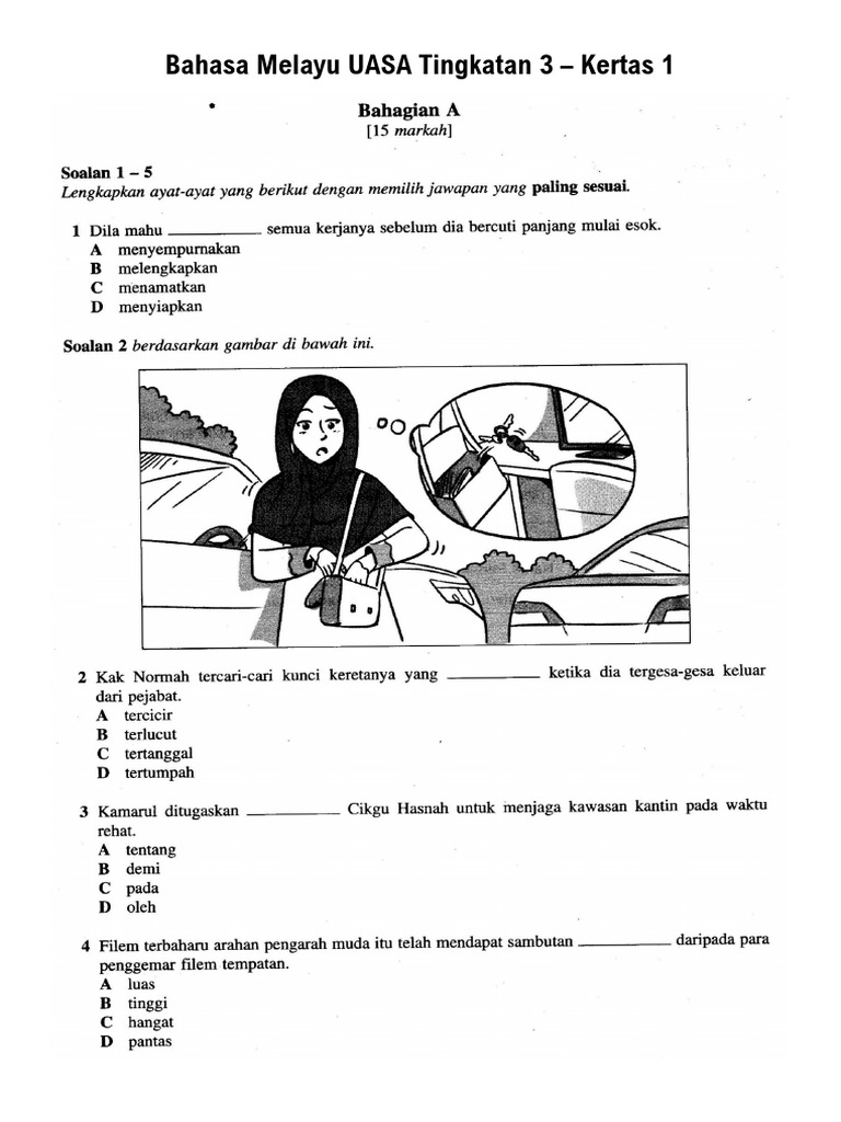 Bahasa Melayu UASA Tingkatan 3 - Pelajar | PDF