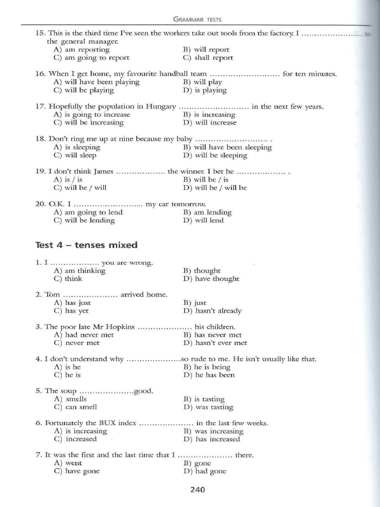 Grammar Revision | PDF