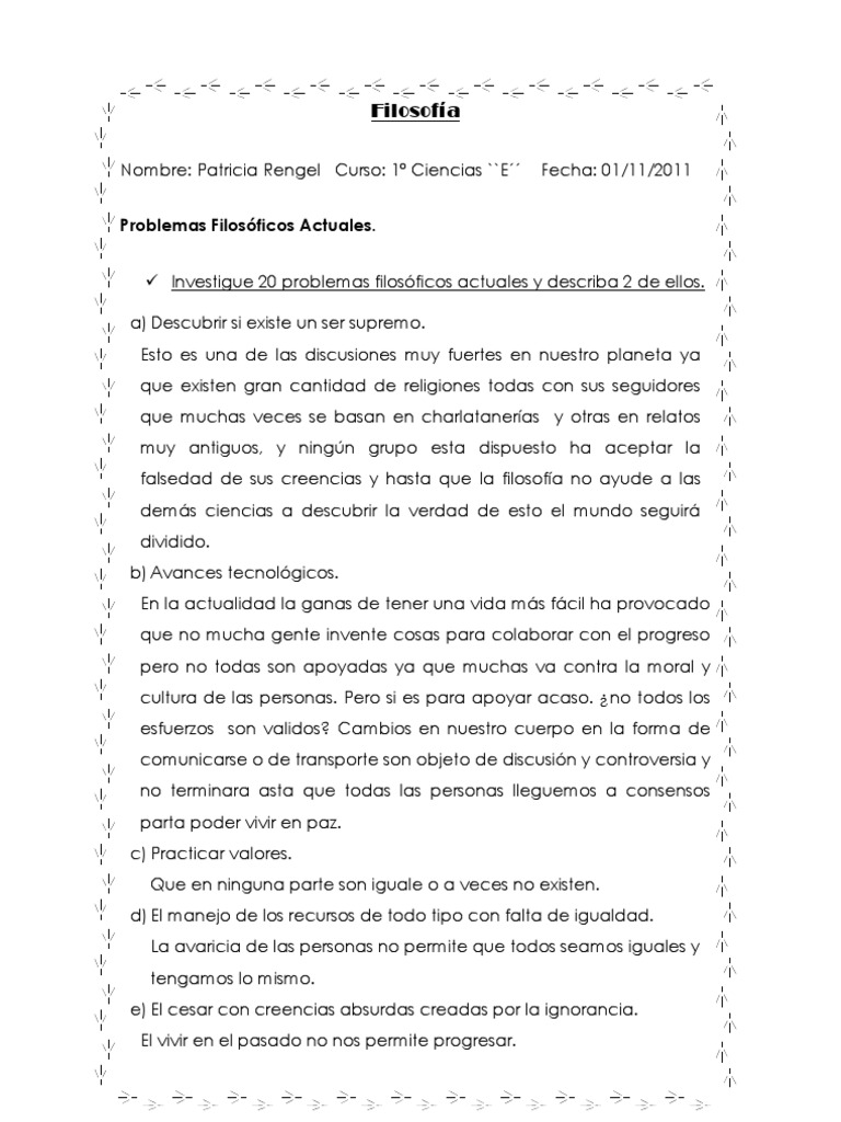 Problemas Filosoficos | PDF