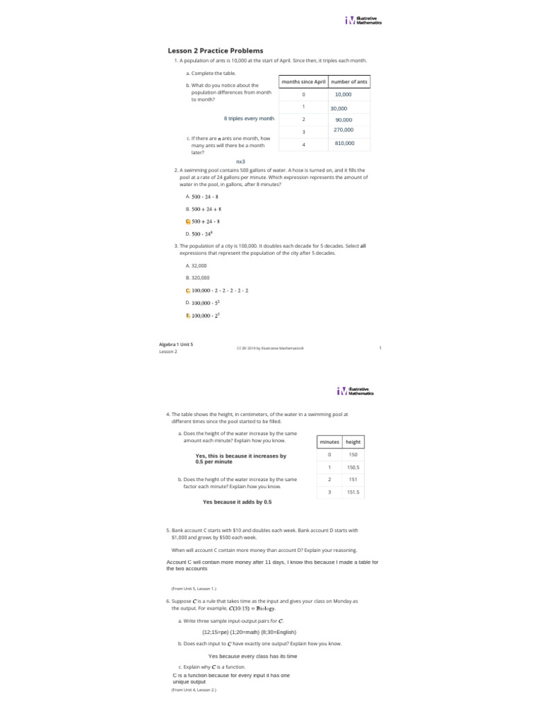 5.2 Practice Homework | PDF | Teaching Methods & Materials