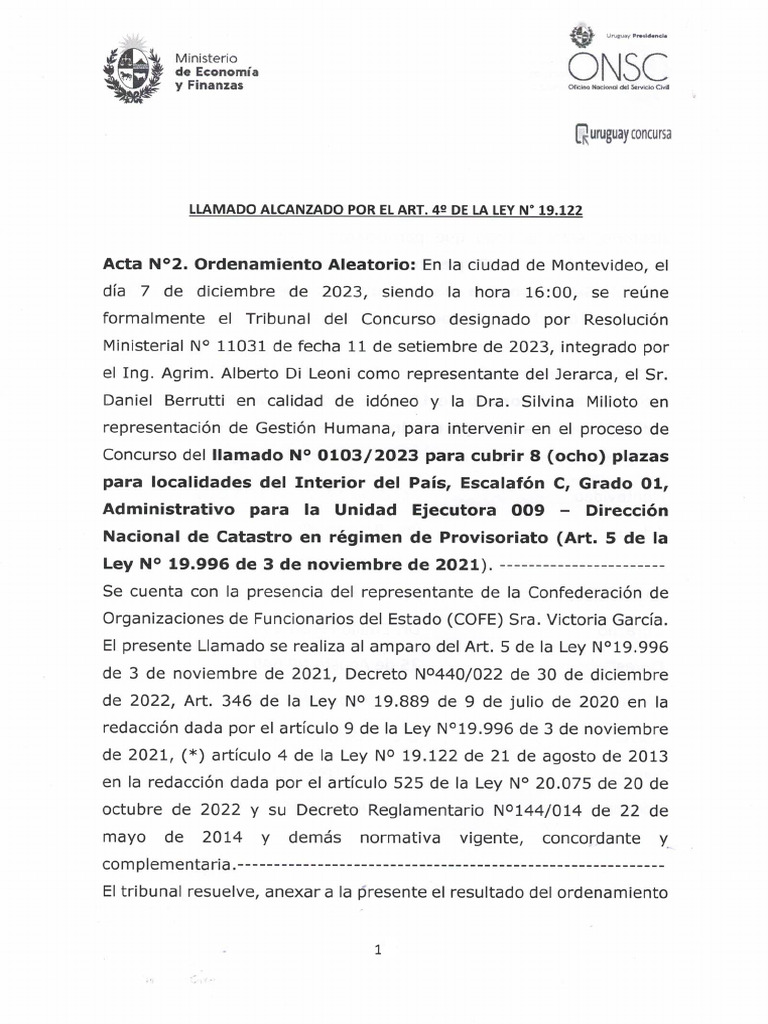 Acta N - 2-120 | PDF