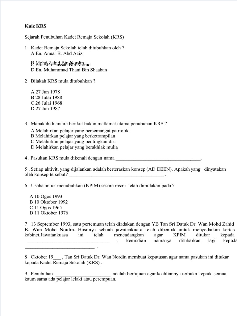 Dokumen - Tips - 57106827 Kuiz Krs | PDF