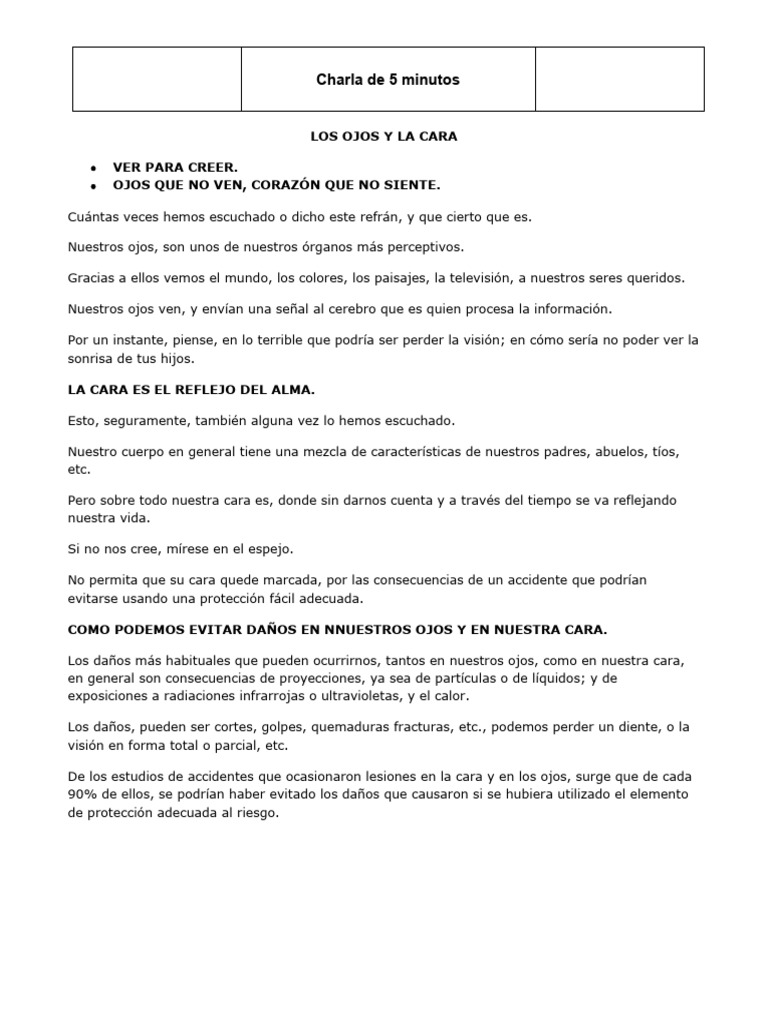 010 - Los Ojos y La Cara | PDF