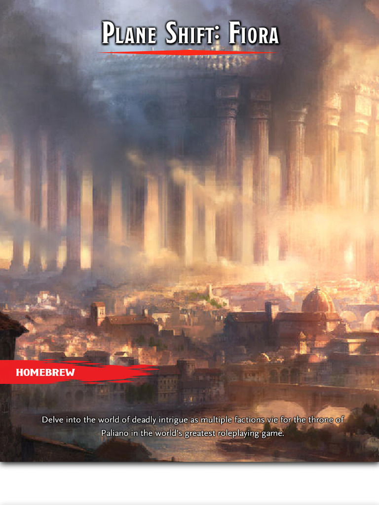 Plane Shift_ Fiora _ GM Binder | PDF | Dungeons & Dragons | Wizards Of The Coast