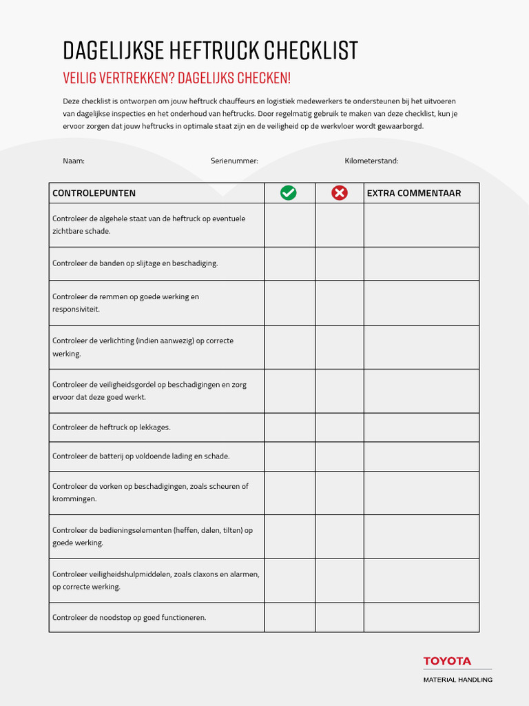 Checklist Onderhoud Interactive | PDF