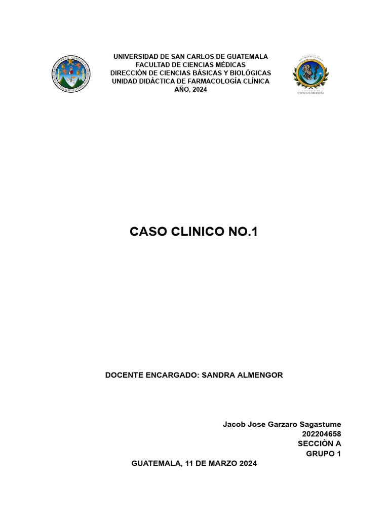 Caso Clinico 1 | PDF | Hipertensión | Insuficiencia cardíaca