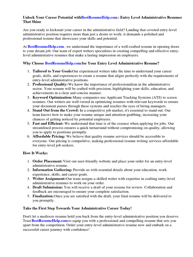Entry-Level Admin Resume Tips | PDF | Résumé | Communication
