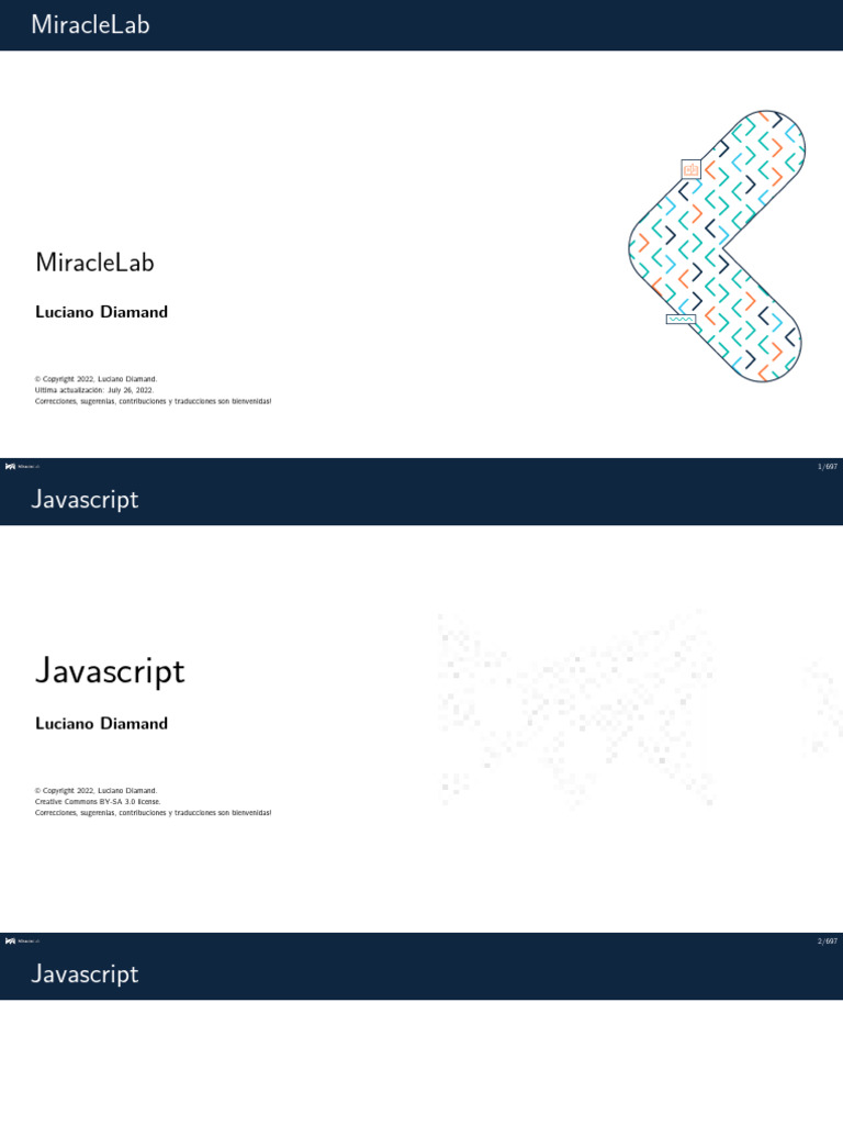 Full Miraclelab Slides | PDF | Script Java | Lenguaje de programación
