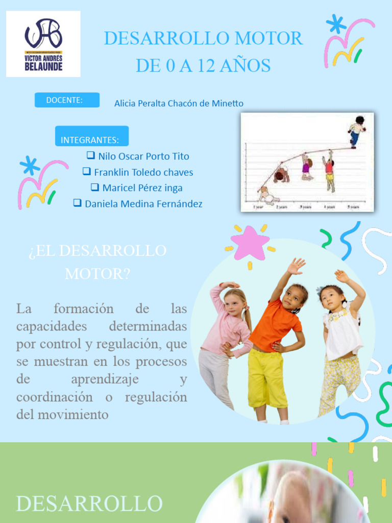 Desarrollo Motor o A 12 | PDF | Adolescencia | Educación de la primera infancia