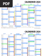 Calendrier 2024 Avec Quantieme | PDF