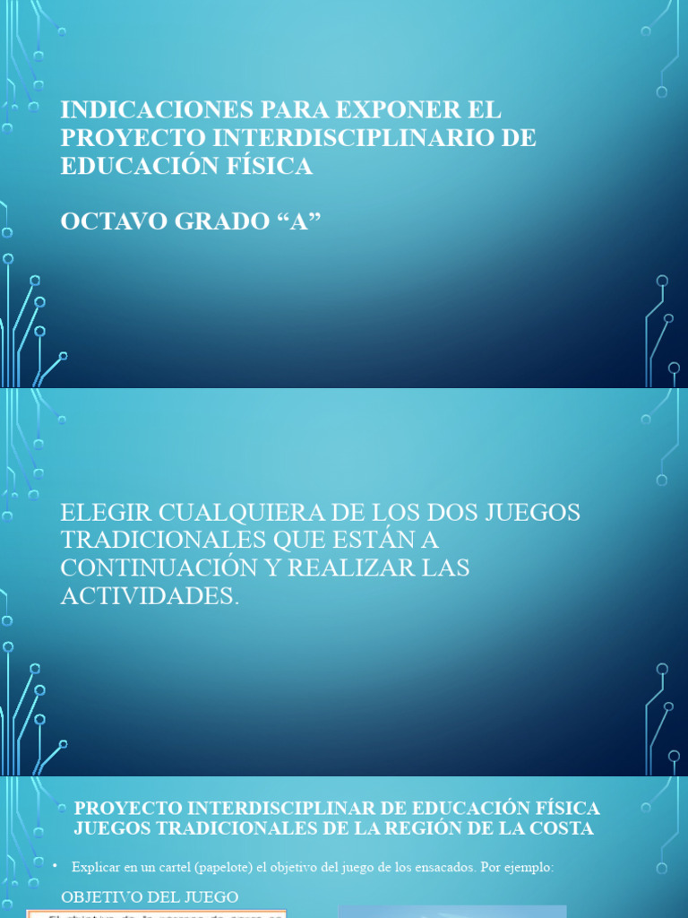 Proyecto Interdisciplinar de Educación Física - 8vo | PDF