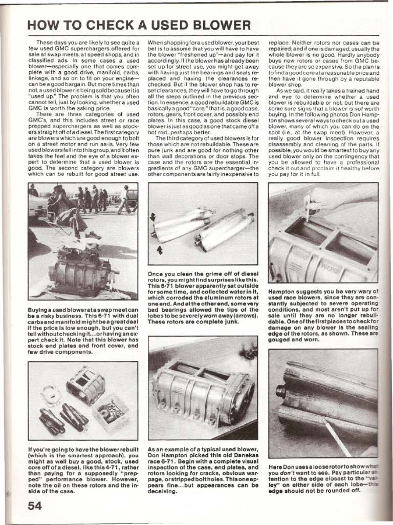 How To Check Used Blower | PDF