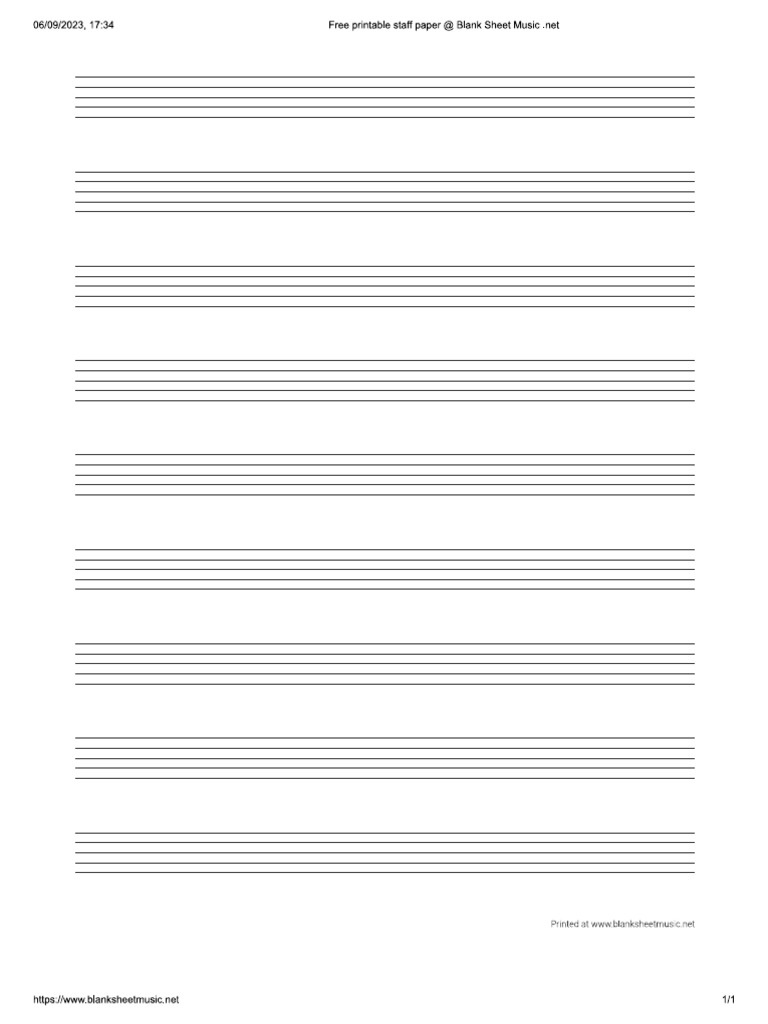 Blank Sheet Music AP Music Theory | PDF