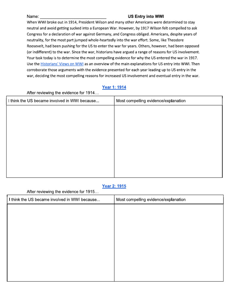 24-US Entry Into WWI | PDF