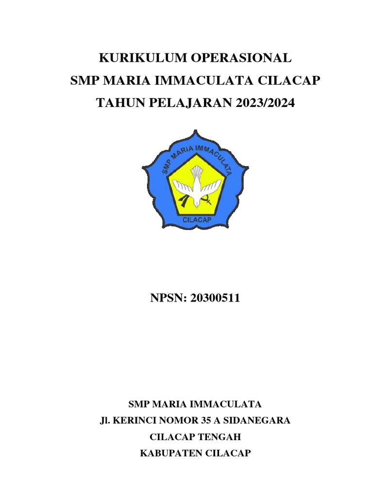 KOSP SMP Maria Immaculata | PDF