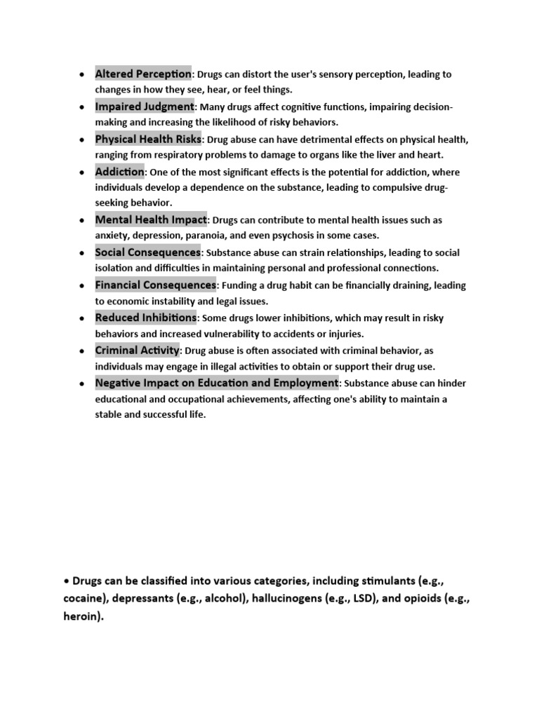 ALL About Drugs | PDF | Substance Abuse | Mental Disorder