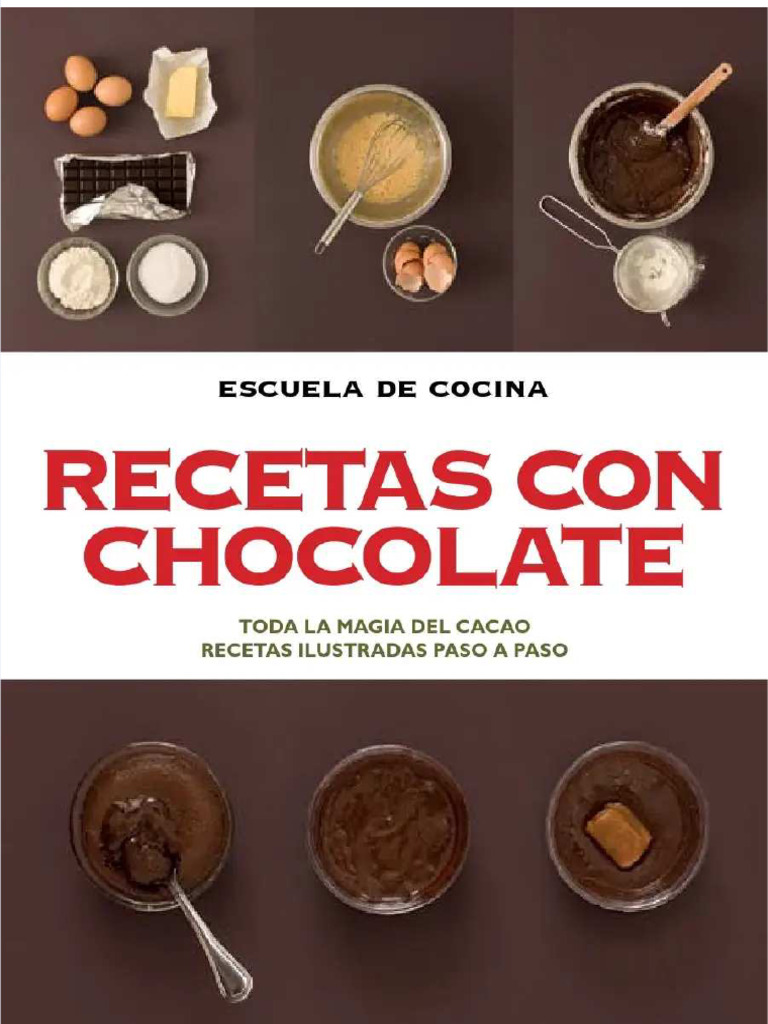 PDF Recetas Con Chocolate | PDF | Chocolate | Cocinando