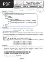 Corrigé - TD N°4 - Les Tableaux | PDF | Programmation informatique | Algorithmes