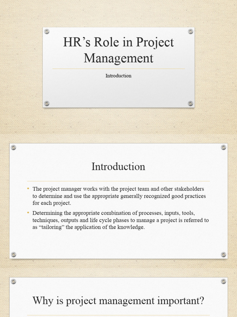 Project HR Introduction | PDF | Human Resource Management | Project ...