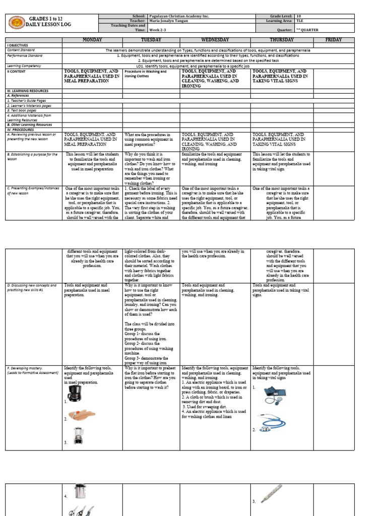 DLL Tle-3 Q4 W2 | PDF