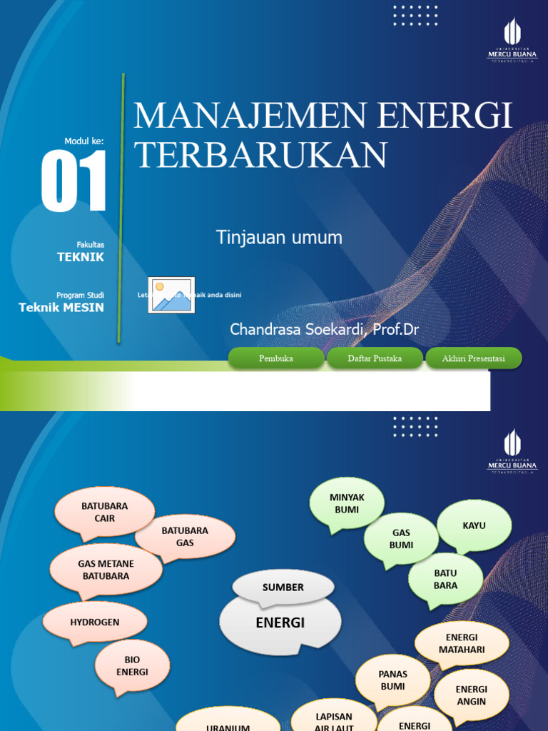01-EBT - Tinjauan Umum EBT | PDF | Energy Technology | Sustainable ...